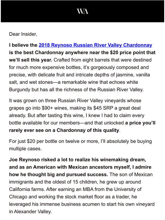 Wine Access: Im Loading Up on This $24 Chardonnay | Milled