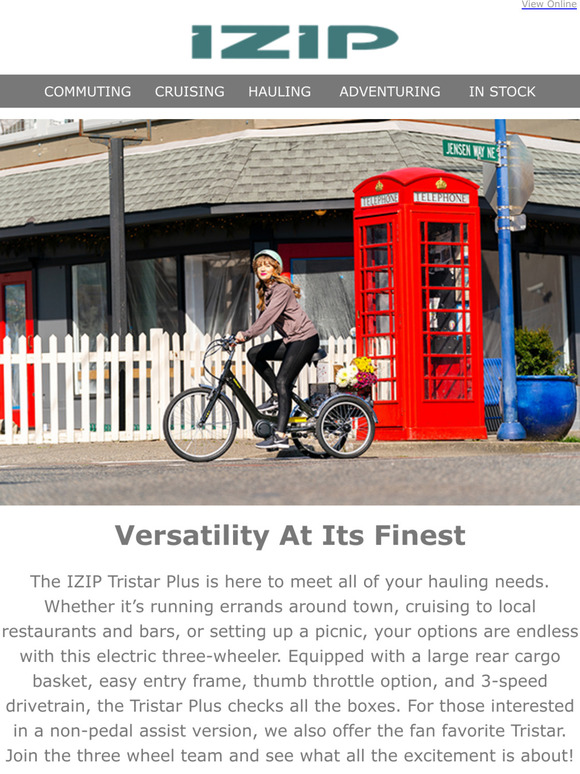 iZIP: The Perfect Electric Trike | Milled