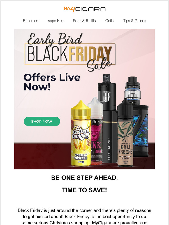 Mycigara: Early Bird Black Friday SALE is Live! | Milled