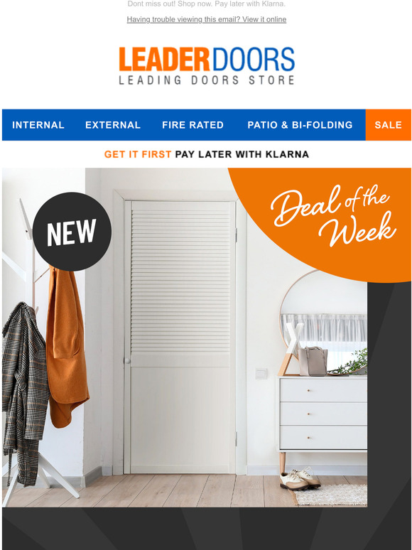Leader Stores: WEEKLY DEAL: White Painted Louvre Doors - from only 17 ...
