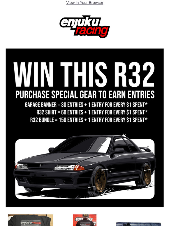 Enjuku Racing: Sweepstakes: WIN an R32 | Milled