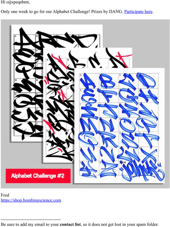 Bombing Science: Alphabet Challenge | Milled