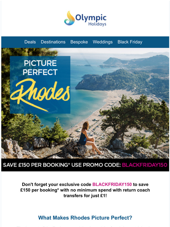 Olympic Holidays: Golden beaches and striking scenery make this Greek ...