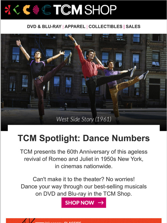 Turner Classic Movies: TCM Spotlight: Dance Numbers | Milled