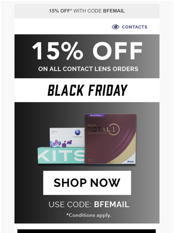 OptiContacts: 15% off for You. It's Black Friday Week! | Milled