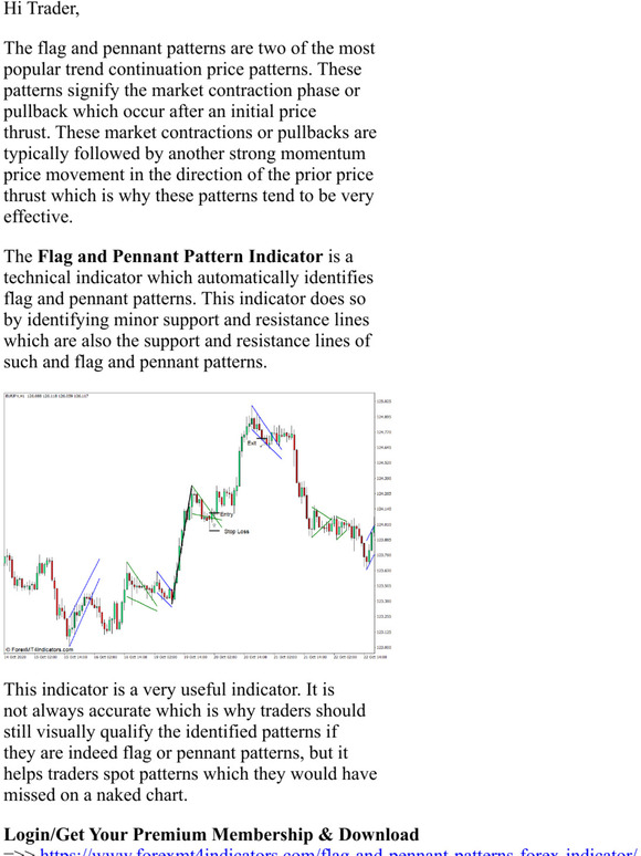 Forex MT4 Indicators: [Download] Flag and Pennant Pattern Indicator for ...