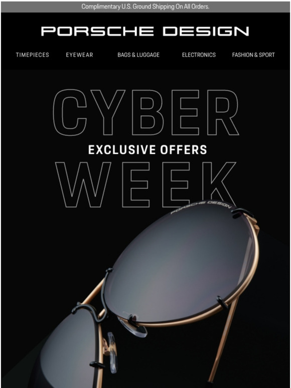 Porsche Design: Iconic & Limited Edition Sunglasses Exclusive Offer ...