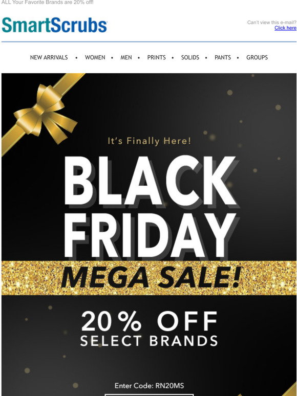 SmartScrubs: Drop Everything! Black Friday Is Here! | Milled