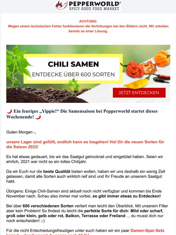 Pepperworld: Chili-Samen jetzt geht's los! ber 600 Sorten von mild bis ...