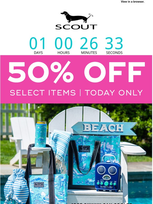 SCOUT Bags: 50% OFF in the SCOUTlet! | Milled