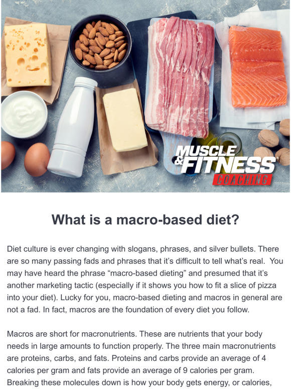 Muscle and Fitness: What is a Macro-Based Diet? | Milled