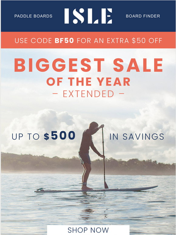 ISLE: It's Extended: Our Biggest Sale of the Year! | Milled