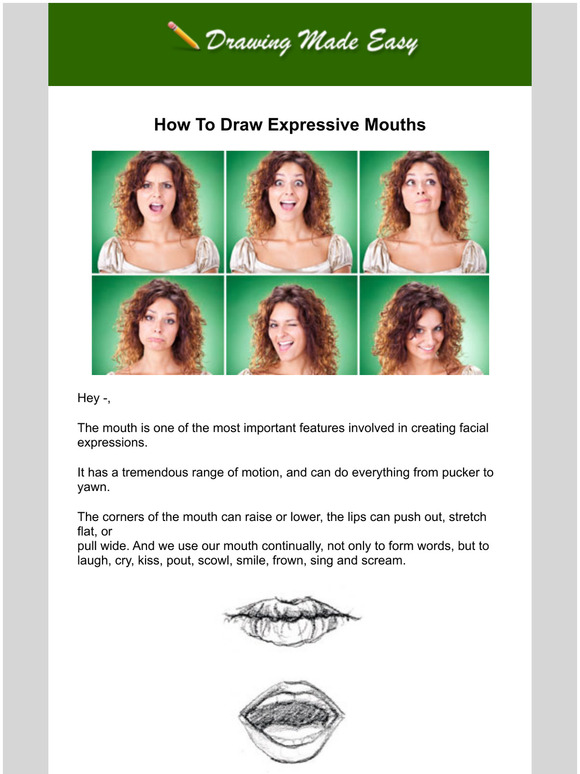 Drawing Made Easy: How To Draw Expressive Mouths | Milled
