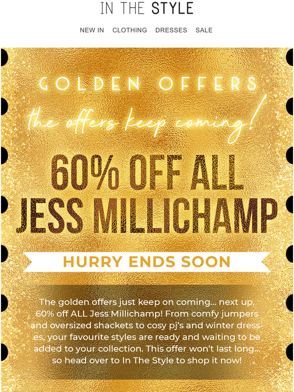 In The Style: 60% off ALL Jess Millichamp | Milled