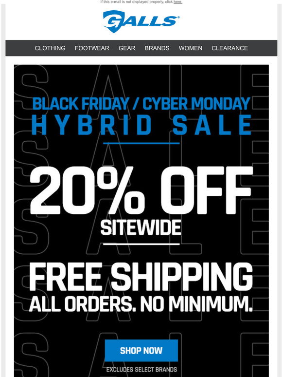 Galls: Pre-Cyber Monday Deals | Milled