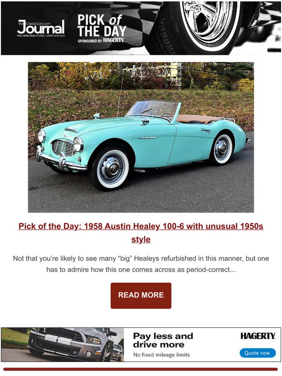 ClassicCars: Pick of the Day: 1958 Austin Healey 100-6 with unusual ...