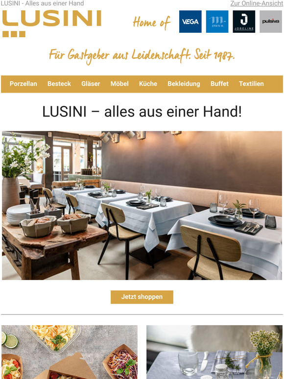 Vega: Entdecken Sie die LUSINI Vielfalt! | Milled