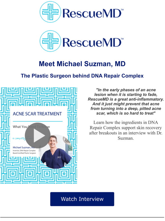 Rescue MD: Dr. Suzman shares his experience treating acne scars | Milled