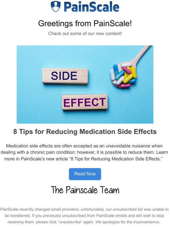PainScale: 8 Tips for Reducing Medication Side Effects | Milled