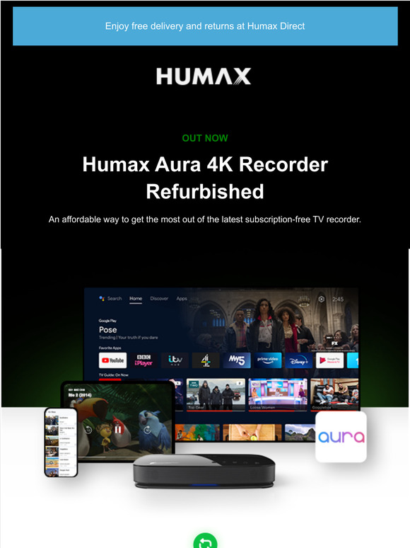 Humax: Humax Aura now available as Certified Refurbished | Milled