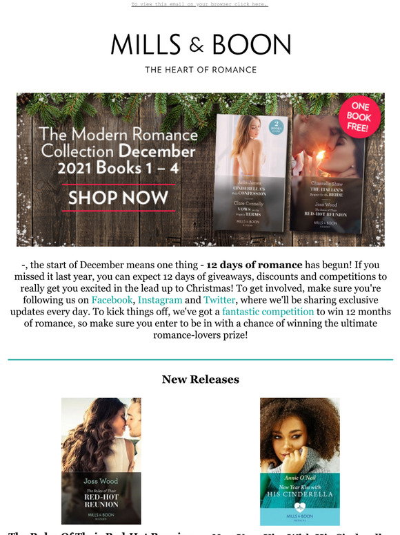 Mills & Boon: -discover the latest titles from Mills & Boon! | Milled