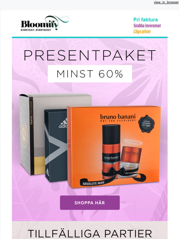 Bloomify: PRESENTPAKET MINST 60%... | Milled