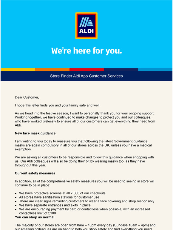 Aldi: An update from our CEO GIles Hurley | Milled