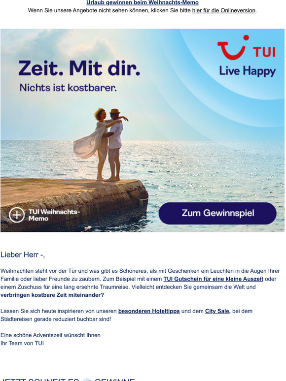 TUI: Wir haben das perfekte Geschenk | Milled