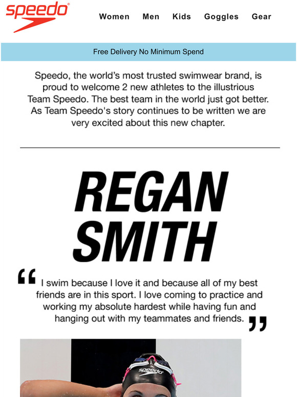 Speedo: Speedo Welcomes Kieran Smith & Regan Smith to Team Speedo! | Milled