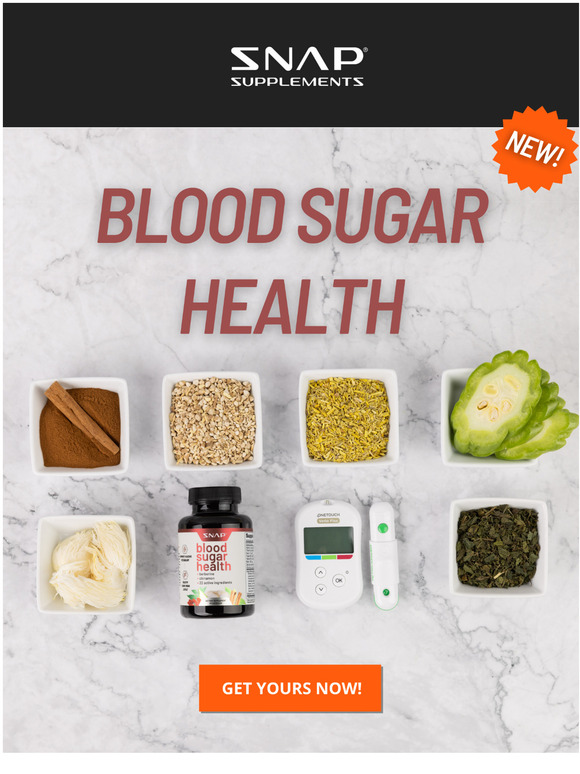 Snap Supplements: NEW! Blood Sugar Health | Milled