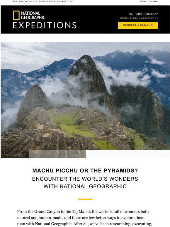 National Geographic: Go with the Experts: Travel to the World's Wonders ...