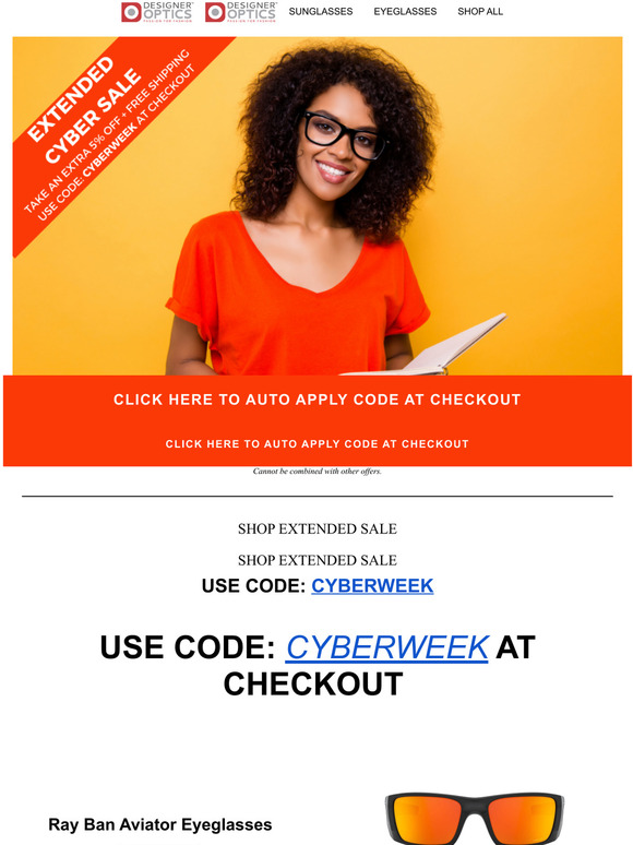 Designer Optics: Take 50% OFF Now | Milled