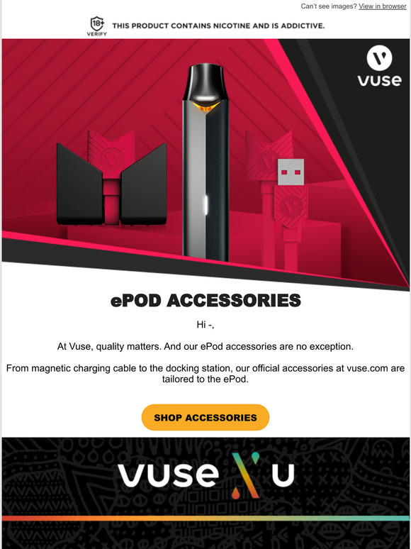 Vuse: -explore the Vuse ePod accessories | Milled