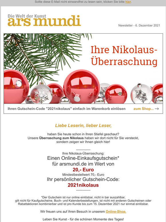 Ars Mundi: Ihre Nikolaus-berraschung | Milled