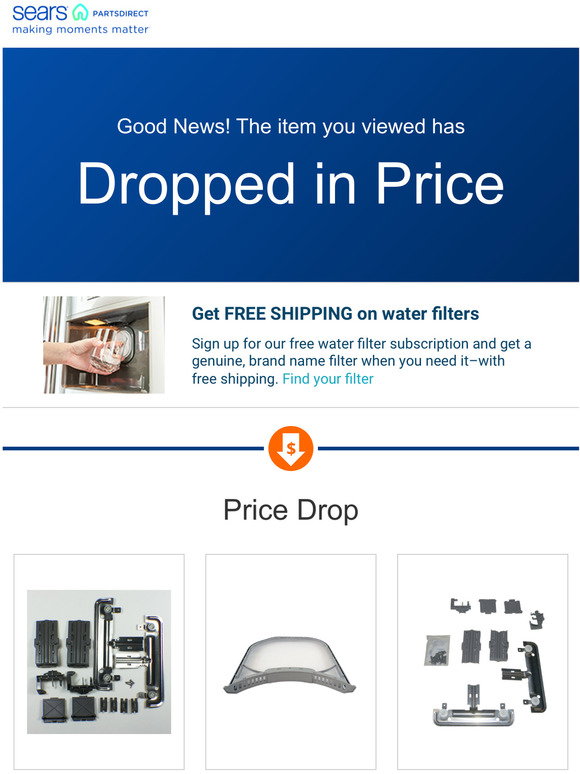Sears Home Services: Action required: We're giving you a price drop for ...