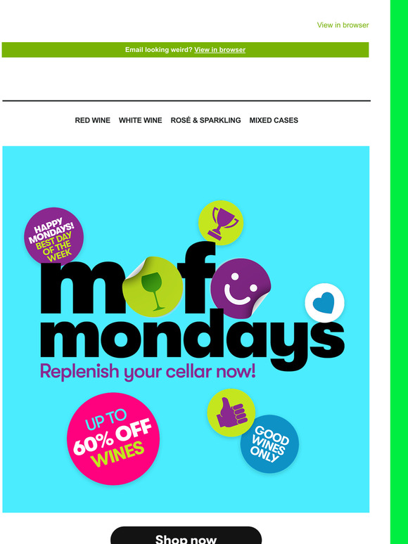 Vinomofo: It's Monday, mofo! Replenish your cellar. | Milled