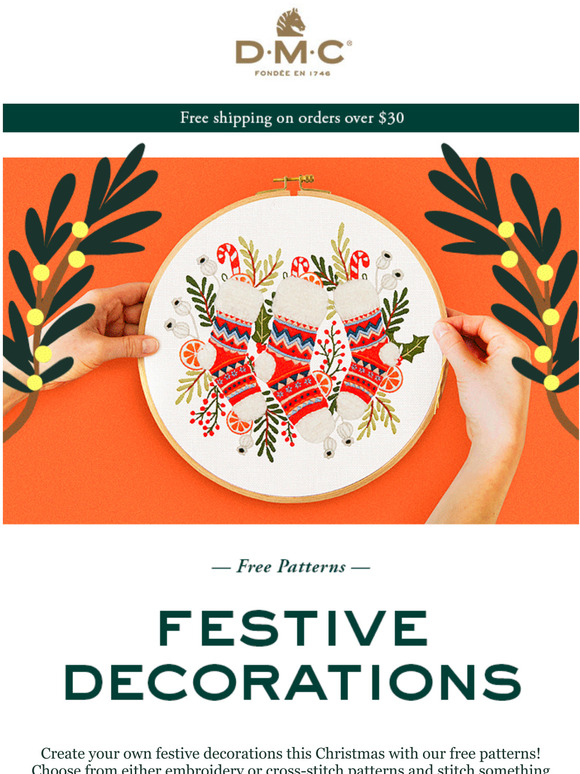 DMC: Free Patterns: Festive Decorations | Milled