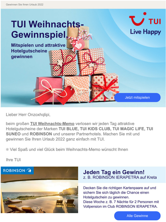 TUI: Hier kommt Ihre Nikolaus-berraschung | Milled