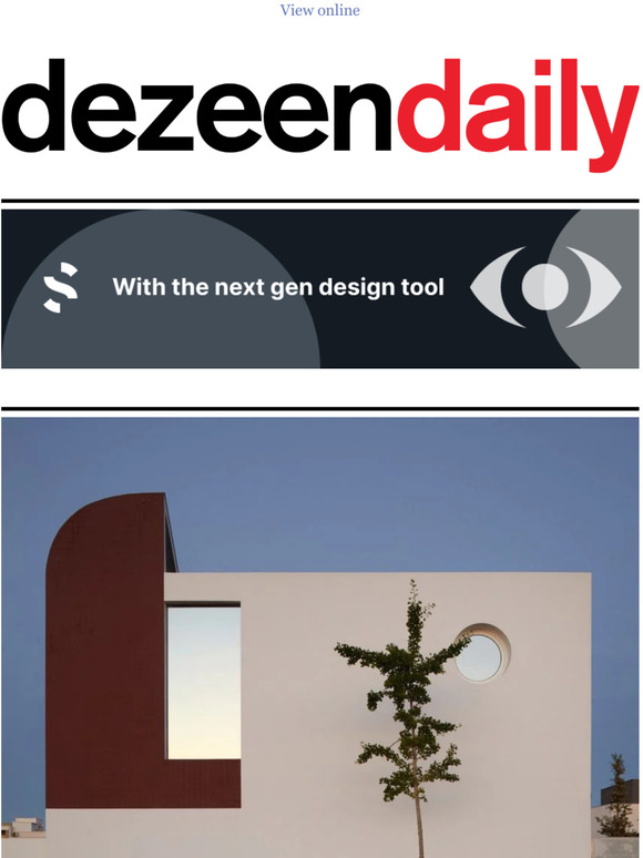 Dezeen: Tent stadium | Reproducing robots | Top staircases of 2021 | Milled