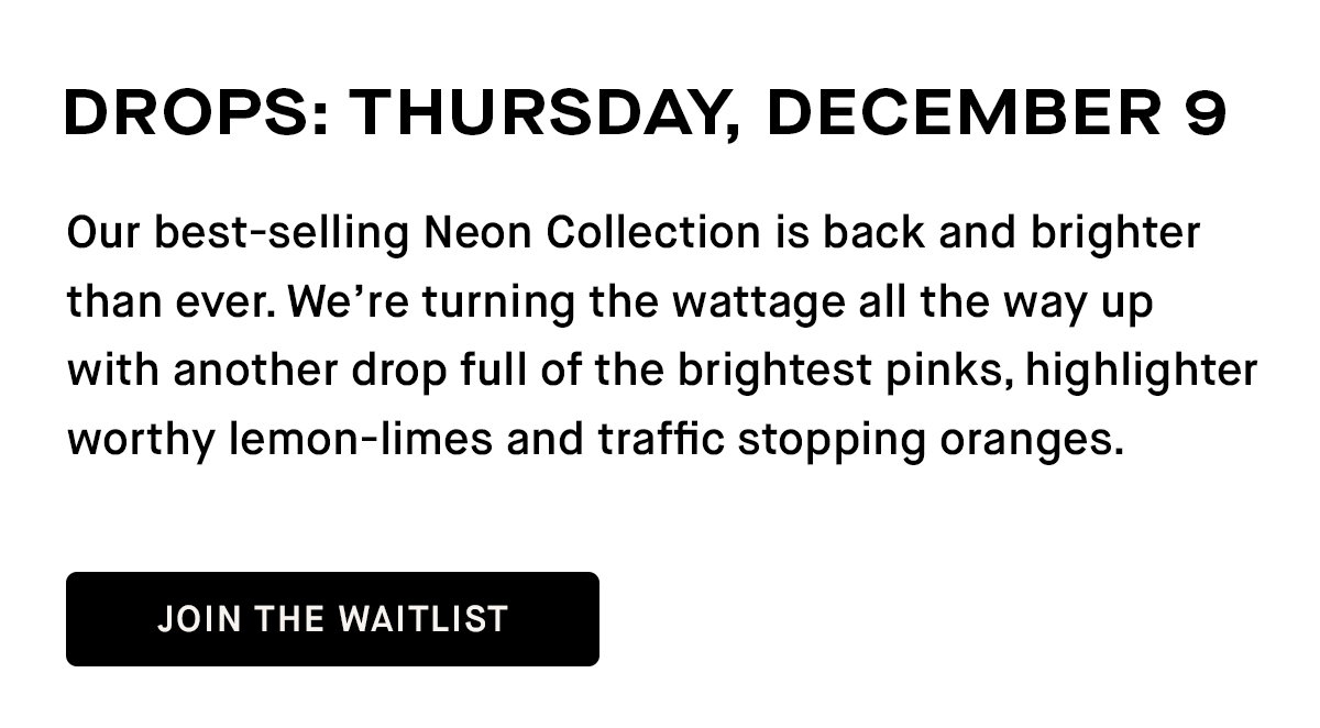 Good American: DROPPING THURSDAY: THE NEON COLLECTION | Milled