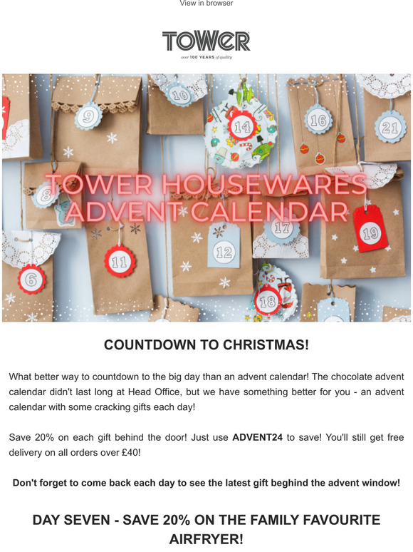 Tower: Tower Advent Calendar | What is behind Door Seven? | Save 20% ...