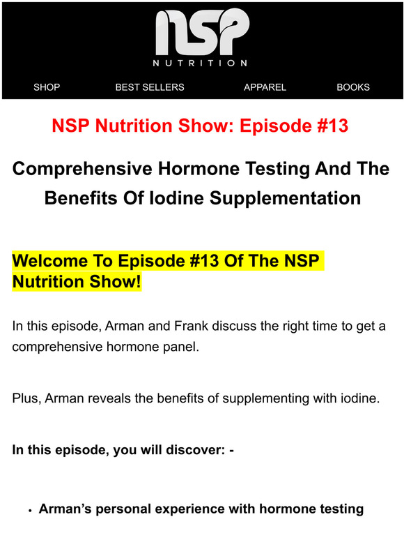 NSP Nutrition: NSP Nutrition Show: Episode #13 | Milled
