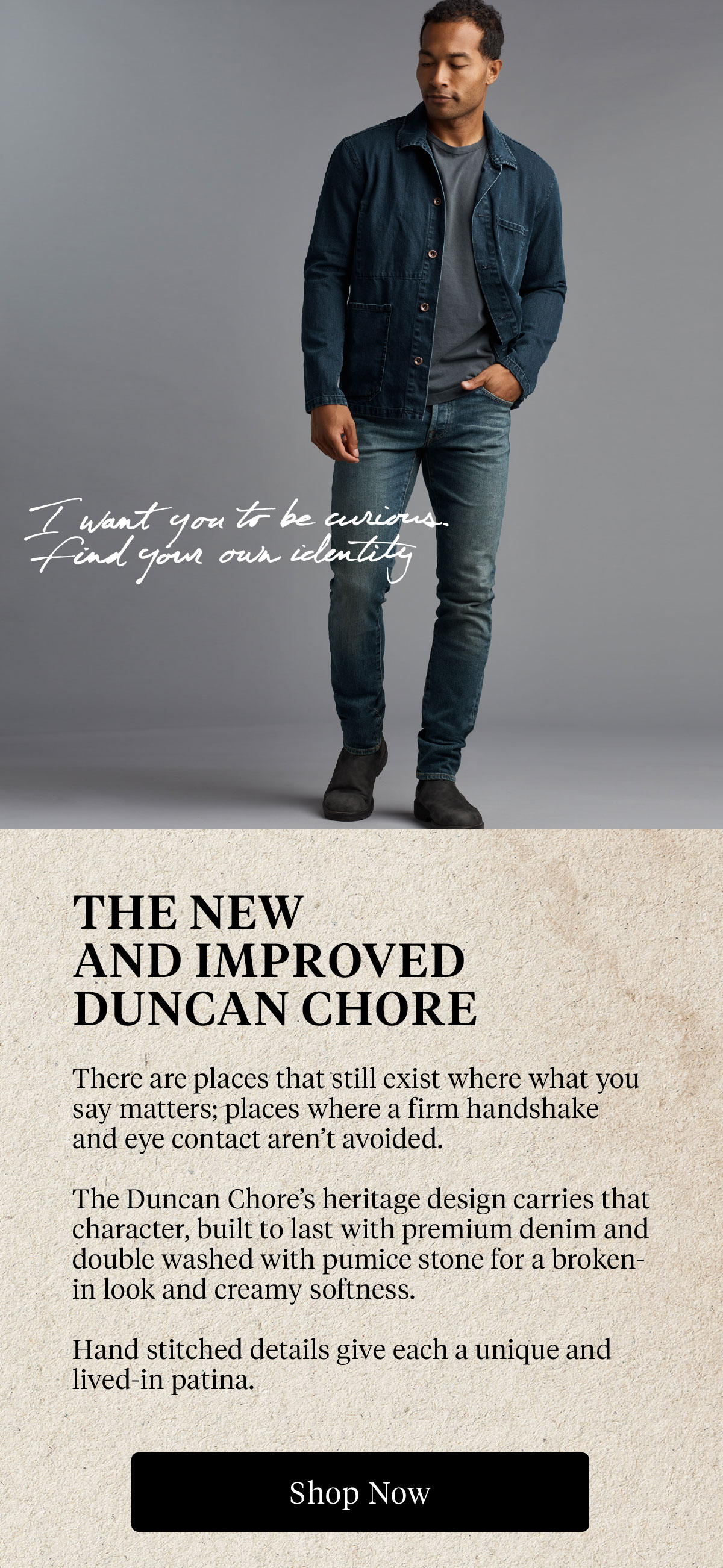 Rowan: The New and Improved Duncan Denim Chore | Milled