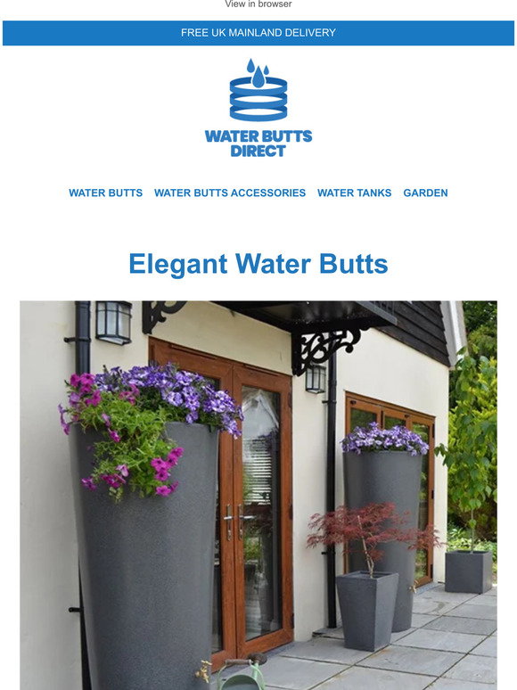 Water Butts Direct: Elegant Water Butts for You! | Milled