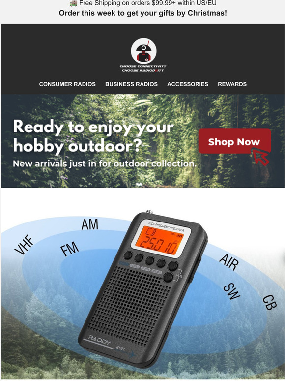 Radioddity: Introducing the Raddy RF31 Shortwave Radio | Milled