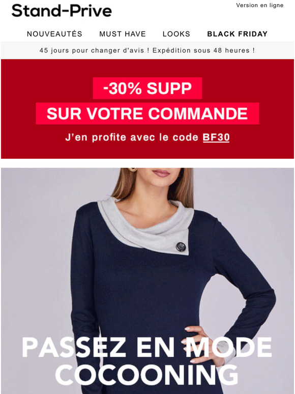 Stand Privé: Passez en mode cocooning avec les robes pull | Milled