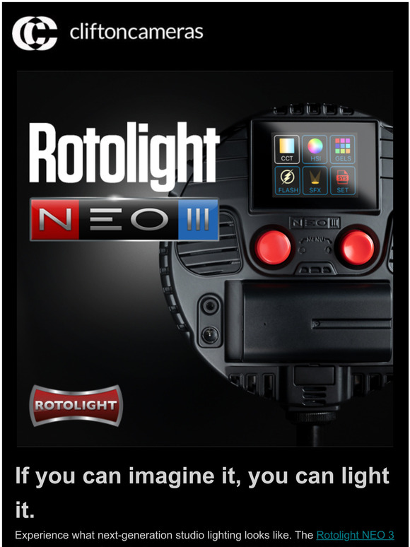Clifton Cameras: The Rotolight NEO 3 is here And it's World Class | Milled