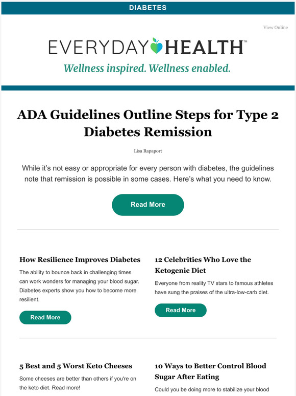 LIfescript: ADA Guidelines Outline Steps for Type 2 Diabetes Remission ...
