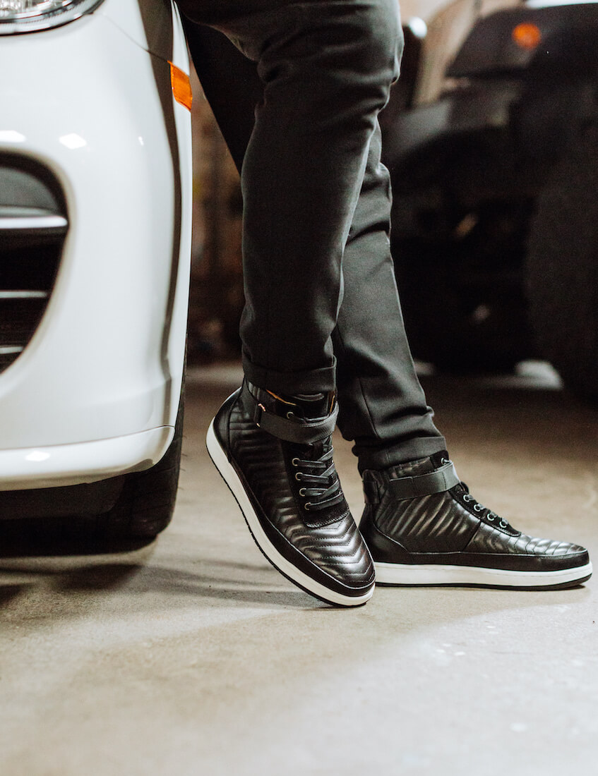 Marc Nolan: NEW Yesler Matelass Leather Sneakers | Milled