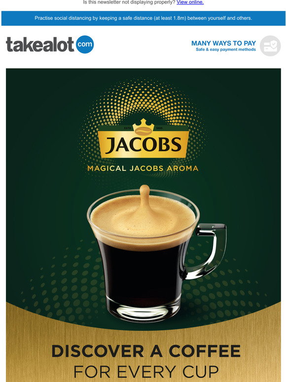 Takealot: The Magical Jacobs Aroma theres a coffee for every cup | Milled